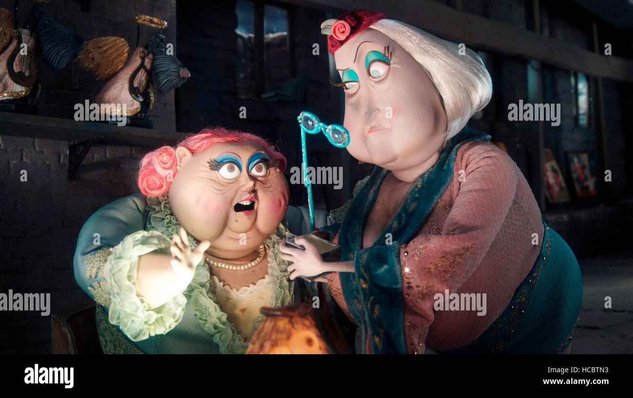 CORALINE, from left: Miss Forcible (voice: Jennifer Saunders), Miss ...