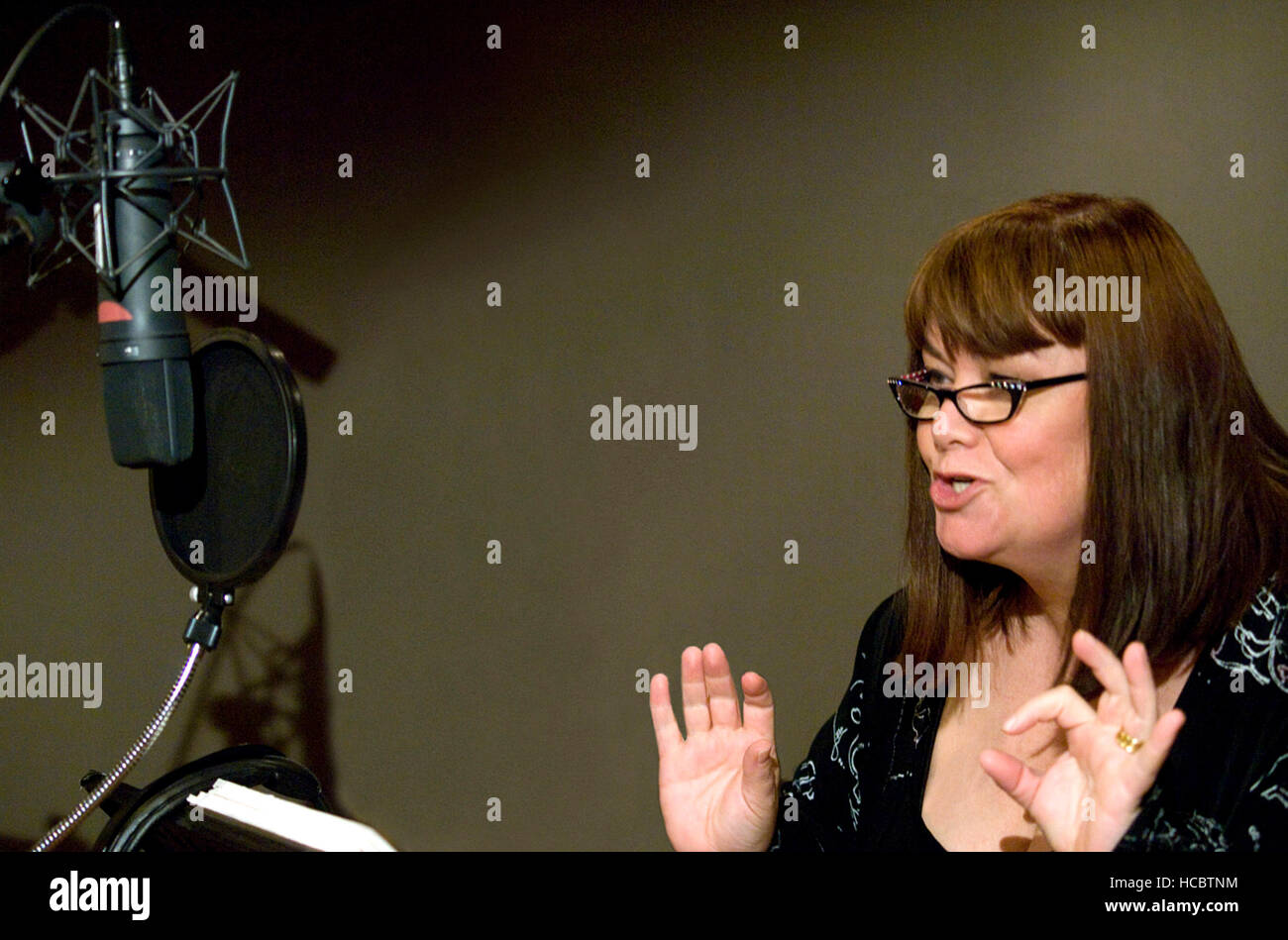 CORALINE, Dawn French, voice of Miss Forcible, on set, 2009. ©Focus ...