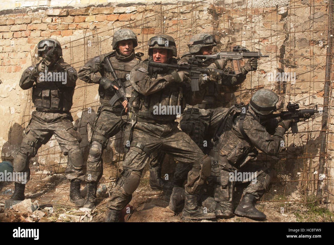CORIOLANUS, Ralph Fiennes (center), 2011. Ph: Larry D. Horricks ...