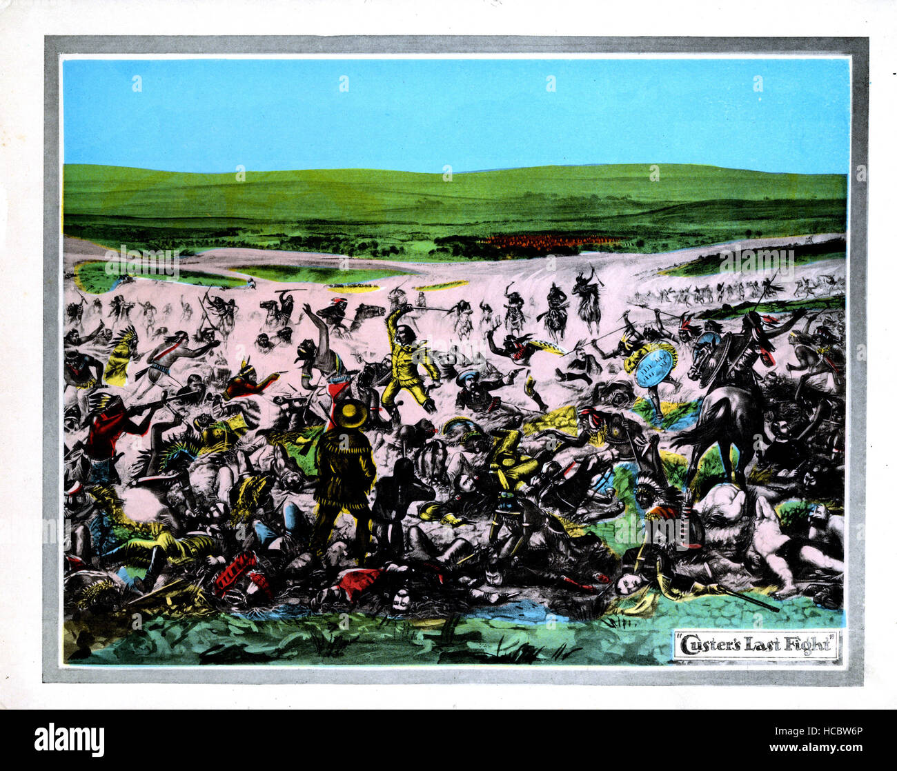 CUSTER'S LAST FIGHT, 1912 Stock Photo - Alamy