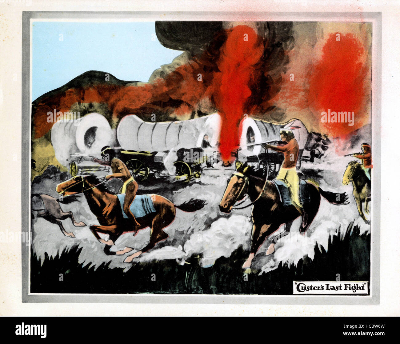 CUSTER'S LAST FIGHT, 1912 Stock Photo - Alamy