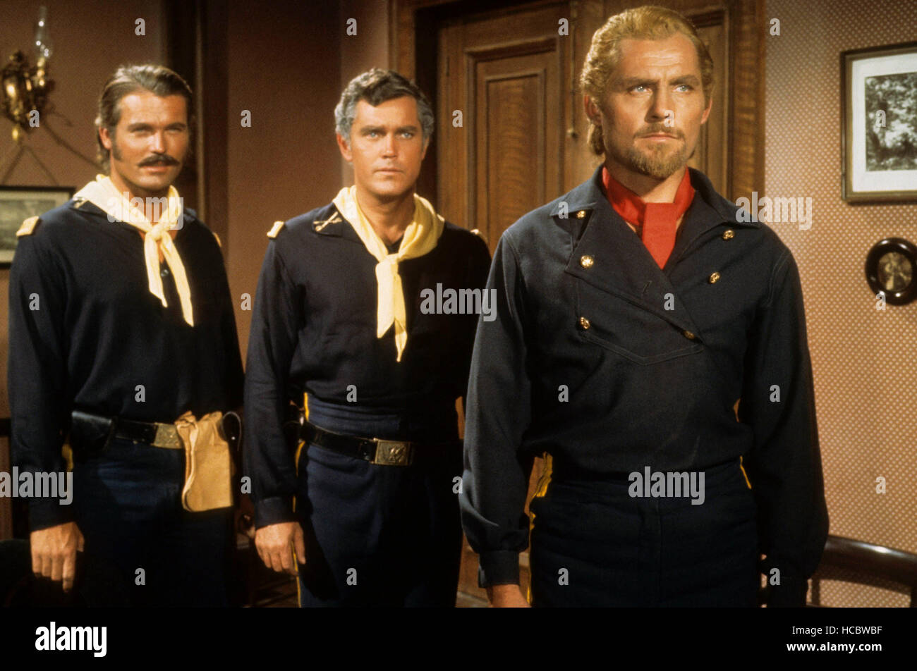 CUSTER OF THE WEST, Ty Hardin, Jeffrey Hunter, Robert Shaw as George ...
