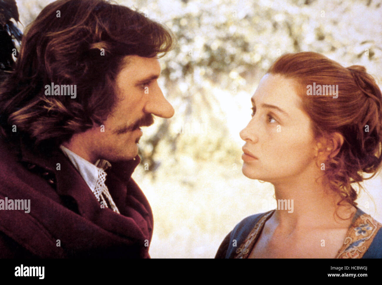CYRANO DE BERGERAC, from left: Gerard Depardieu as Cyrano, Anne Brochet ...