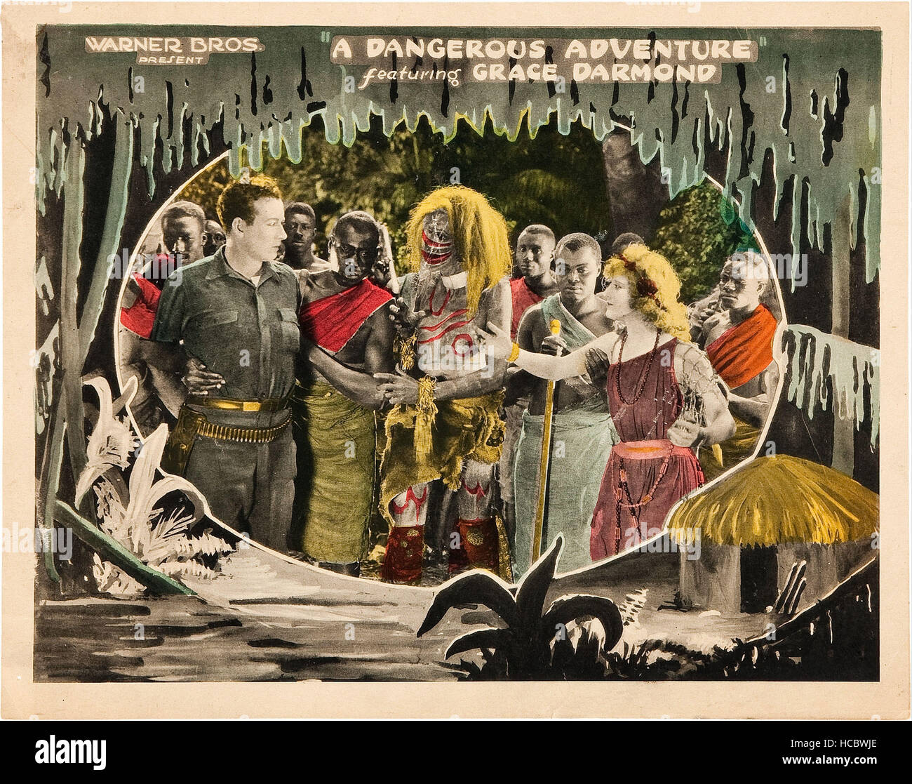 A DANGEROUS ADVENTURE, US lobbycard, left: Philo McCullough; right ...