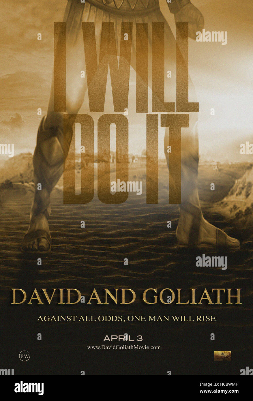 DAVID AND GOLIATH, US poster, 2015 Stock Photo - Alamy