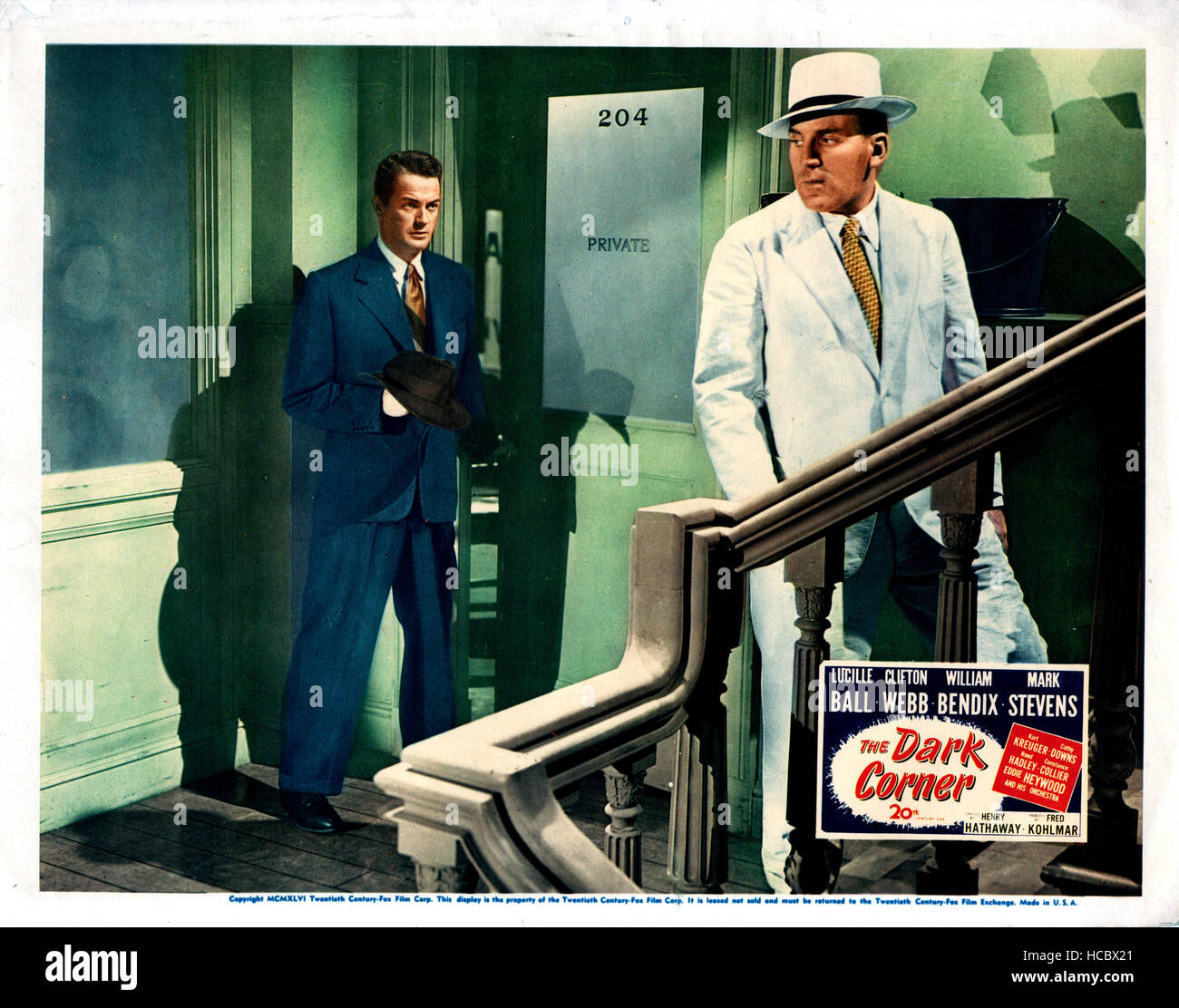 THE DARK CORNER, Mark Stevens, William Bendix, 1946. TM and Copyright ...