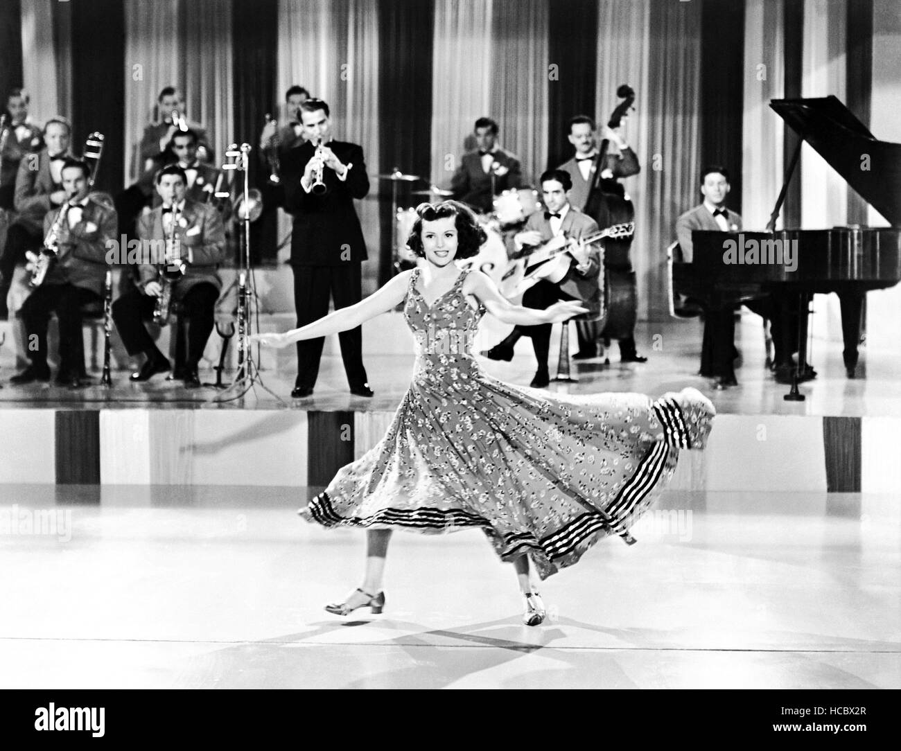 DANCING CO-ED, Ann Rutherford (front), Artie Shaw Orchestra (rear ...