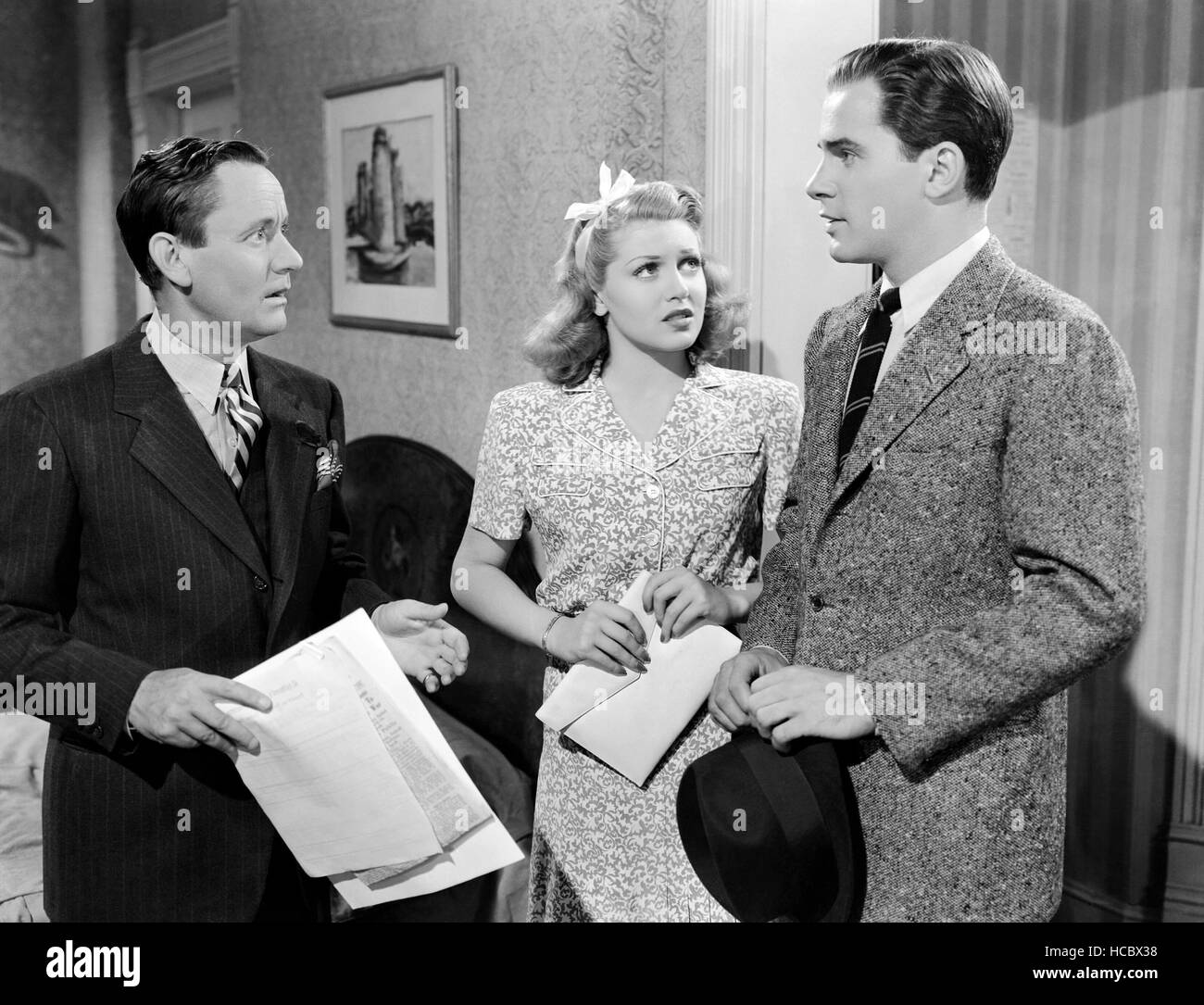 DANCING CO-ED, from left: Roscoe Karns, Lana Turner, Richard Carlson ...