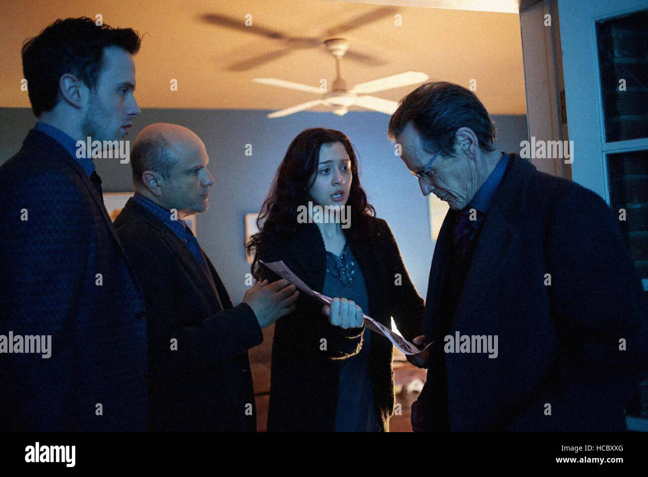 THE DARK STRANGER, from left, Mark O'Brien, Enrico Colantoni, Katie ...