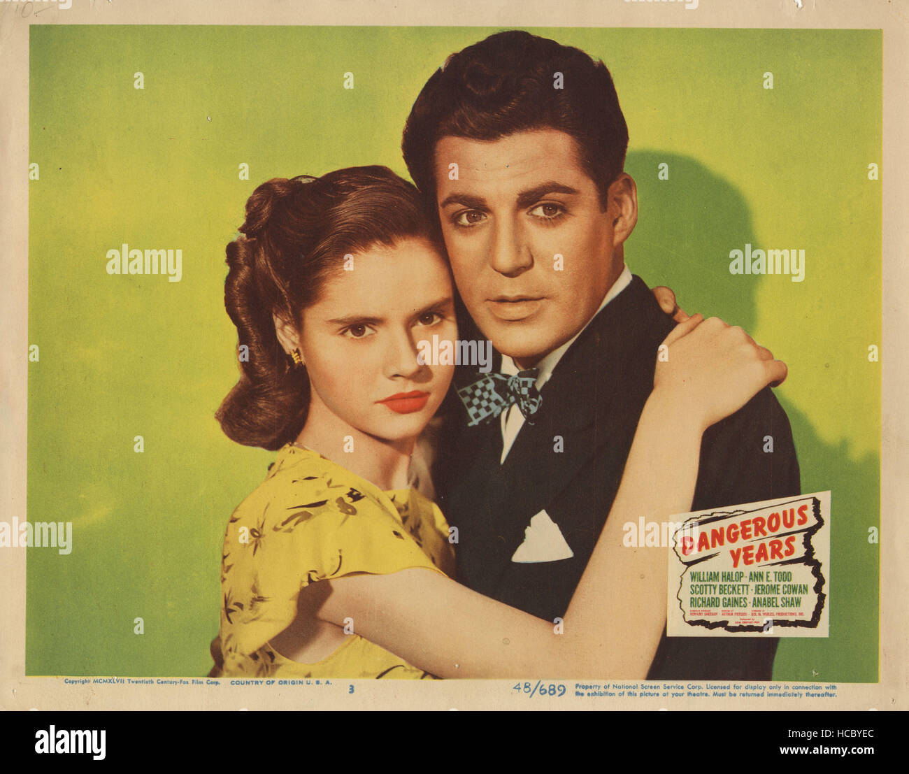 DANGEROUS YEARS, top left: Ann E. Todd, Billy Halop, 1947 Stock Photo ...