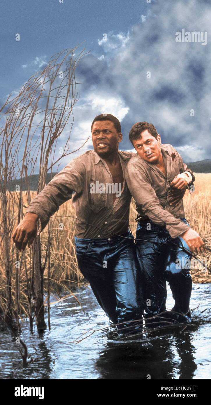 THE DEFIANT ONES, Sidney Poitier, Tony Curtis, 1958 Stock Photo - Alamy