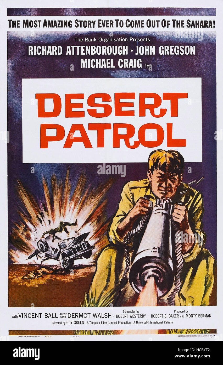 DESERT PATROL, (aka SEA OF SAND), US poster, 1958 Stock Photo - Alamy