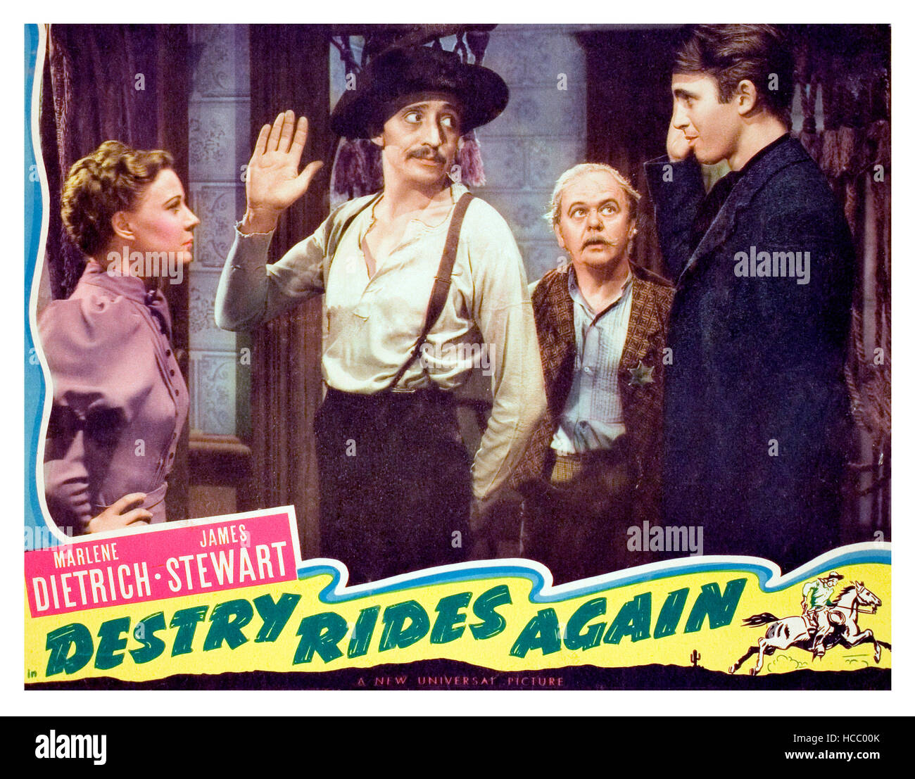 DESTRY RIDES AGAIN, Una Merkel, Mischa Auer, Charles Winniger, James ...