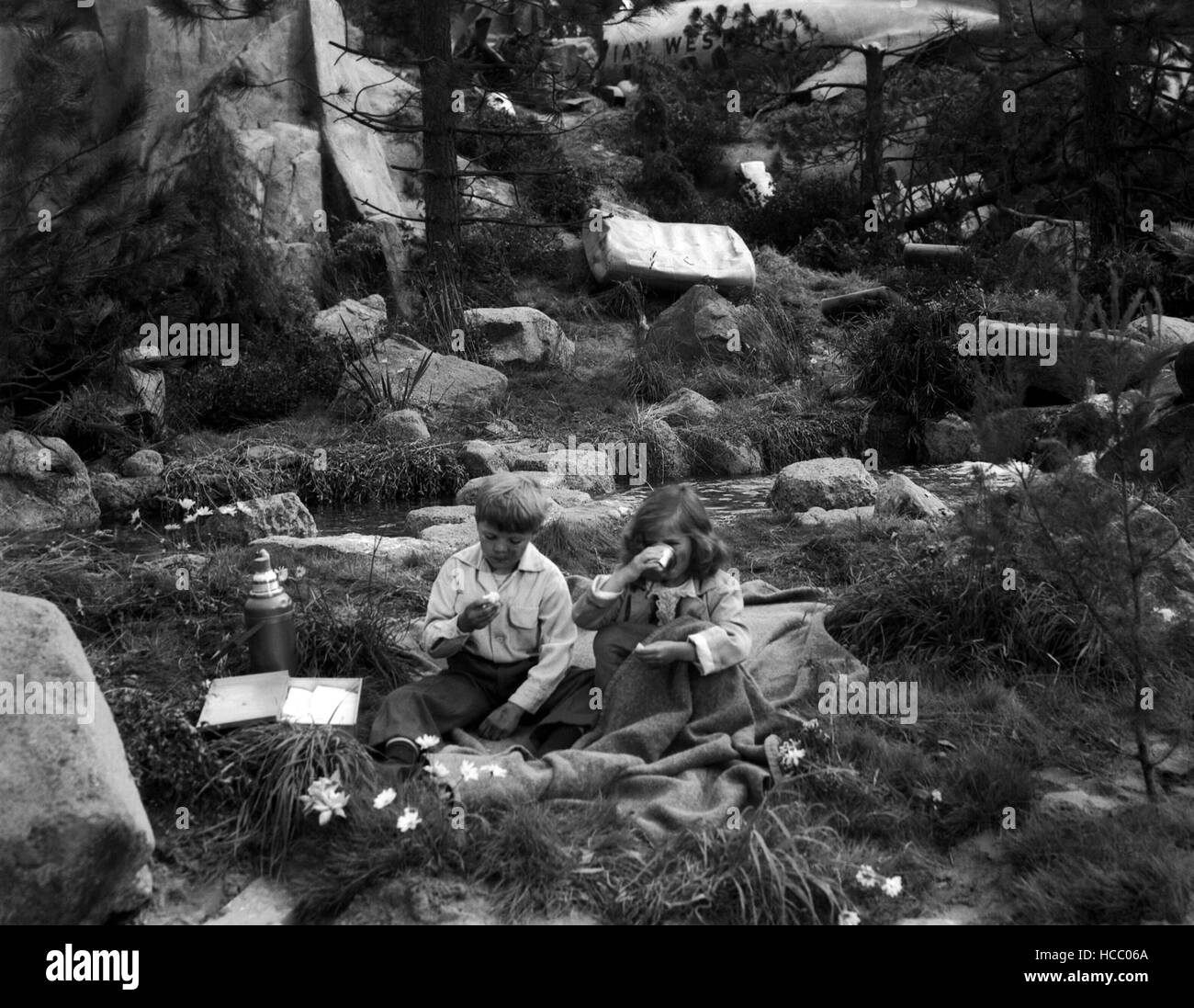 DESPERATE SEARCH, from left: Lee Aaker, Linda Lowell, 1952 Stock Photo ...