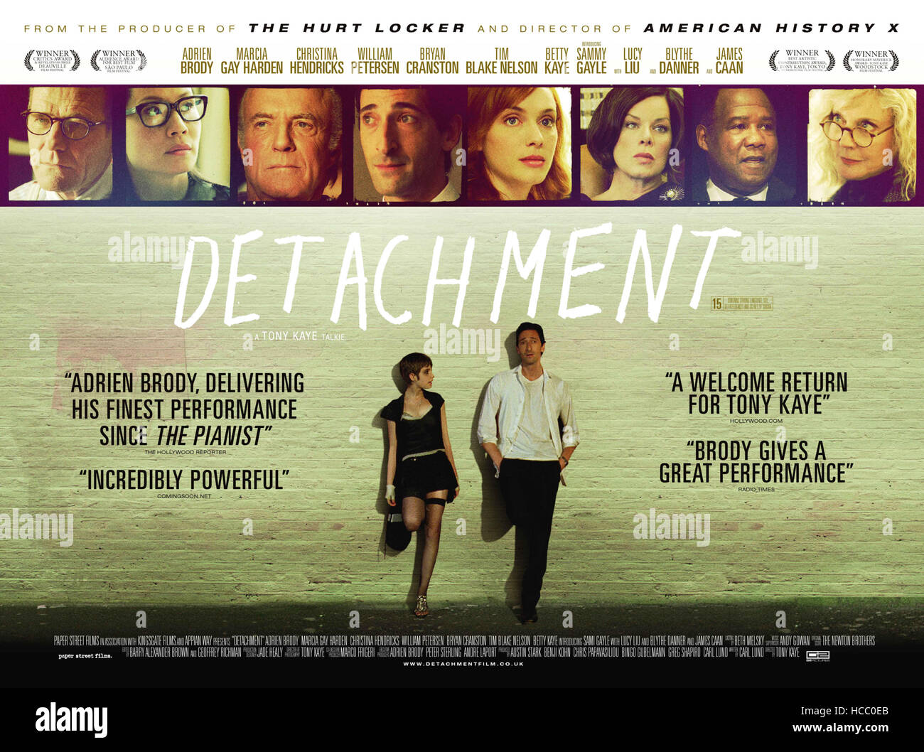 DETACHMENT, British poster art, top, from left: Bryan Cranston, Lucy ...
