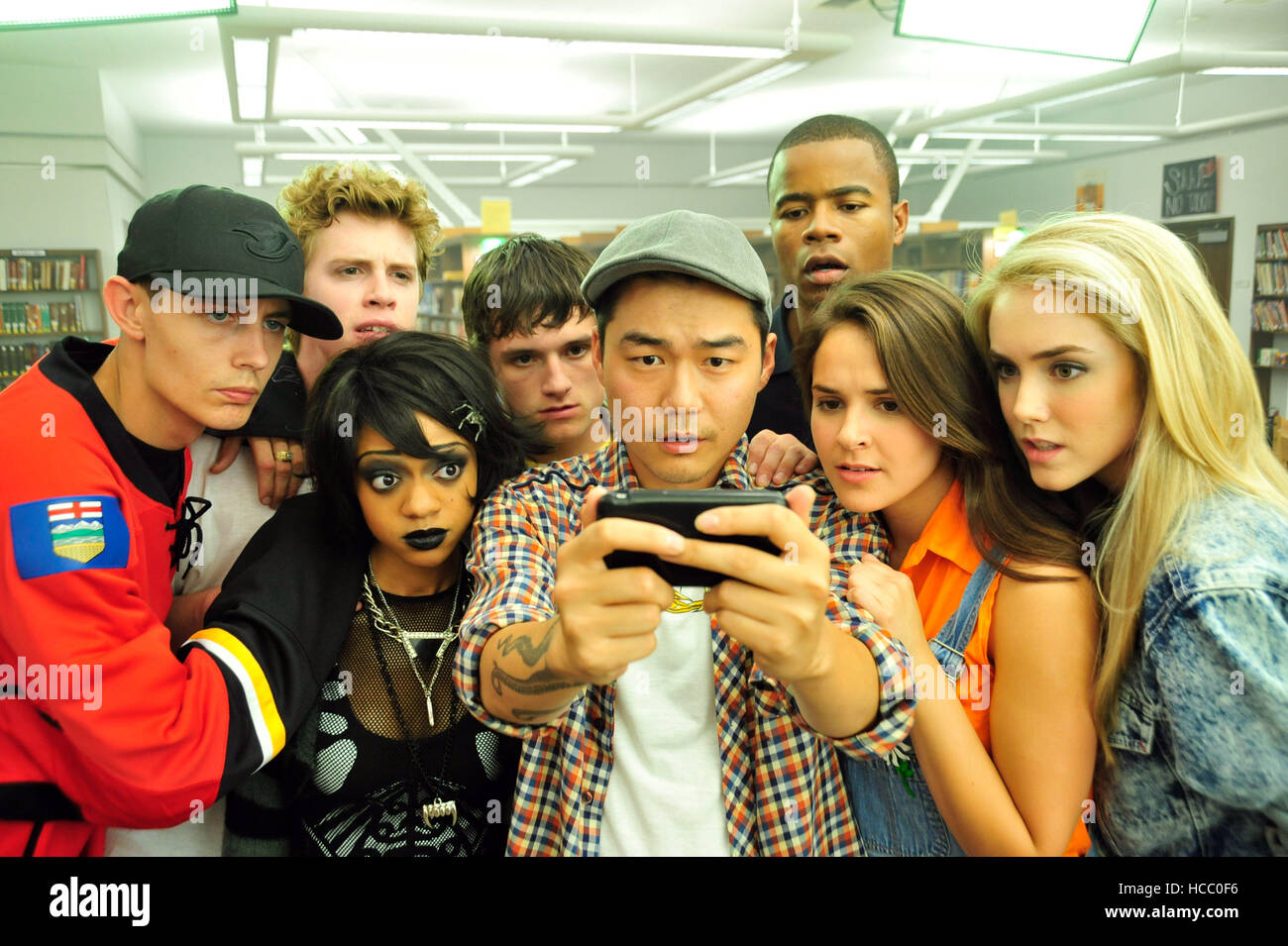 DETENTION, from left: Travis Fleetwood, Aaron David Johnson, Tiffany ...