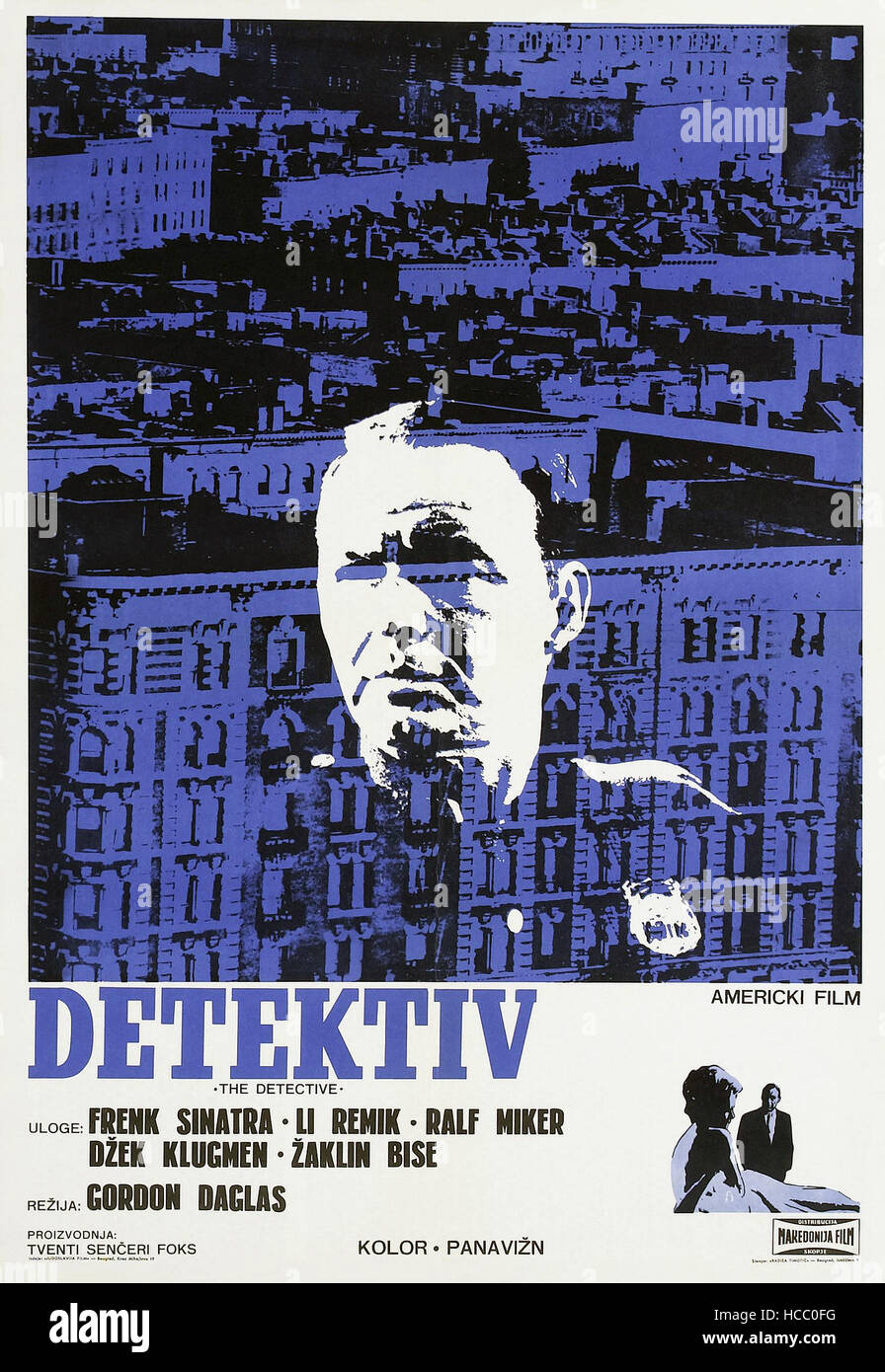 THE DETECTIVE, (aka DETEKTIV), Yugoslavian poster, Frank Sinatra, 1968 ...