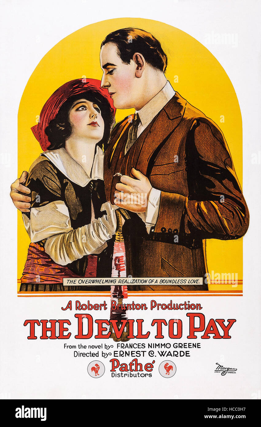 THE DEVIL TO PAY, US poster art, from left: Fritzie Brunette, Roy ...
