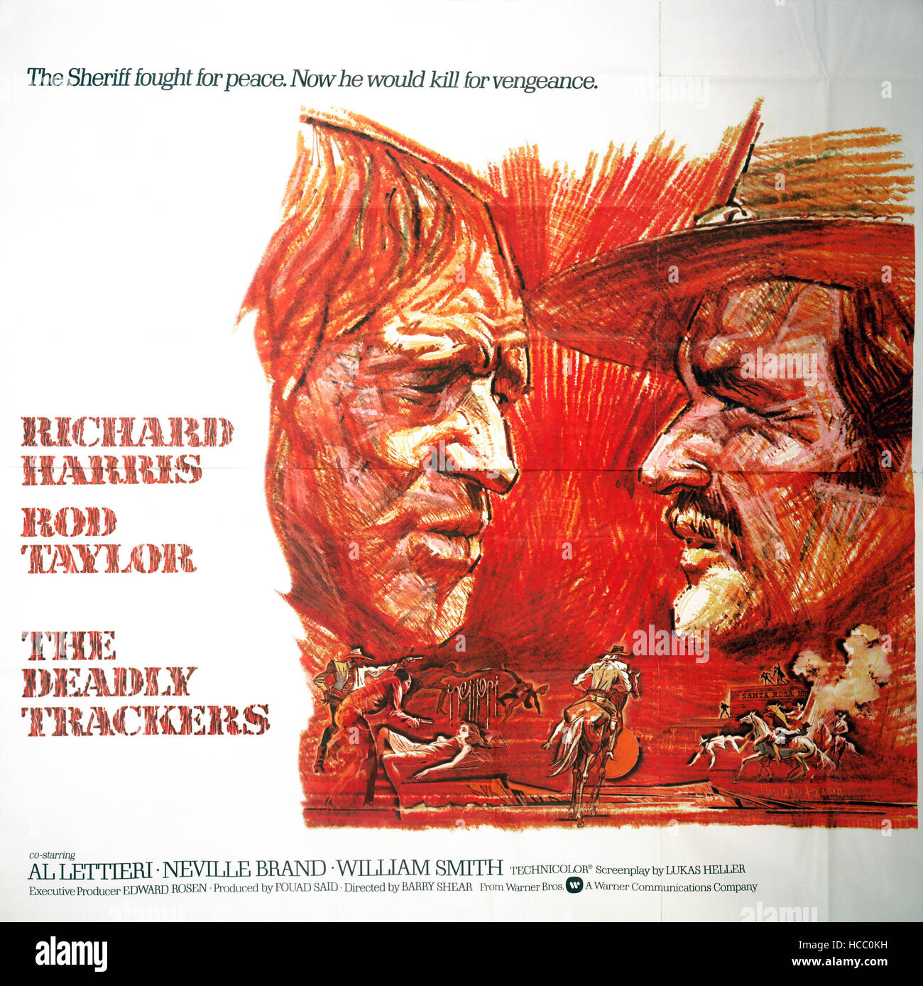 THE DEADLY TRACKERS, from left: Richard Harris, Rod Taylor, 1973 Stock ...
