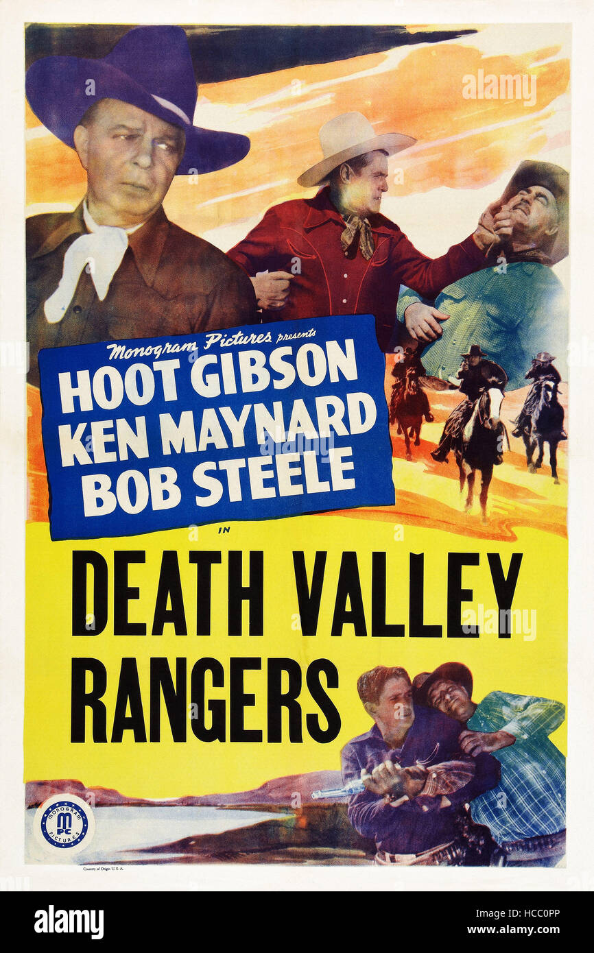 DATEH VALLEY RANGERS, US poster art, top left: Hoot Gibson; top center ...