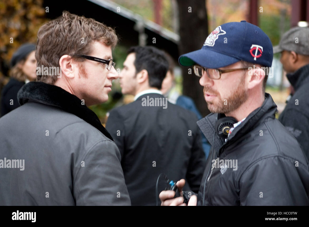 DEVIL, from left: director John Erick Dowdle, Drew Dowdle, on set, 2010 ...