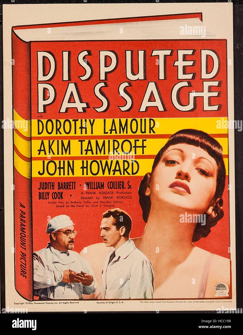 DISPUTED PASSAGE, l-r: Akim Tamiroff, John Howard, Dorothy Lamour on ...