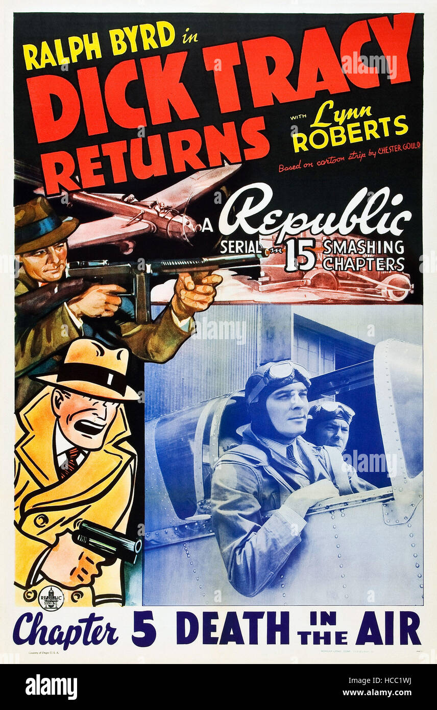 DICK TRACY RETURNS, Ralph Byrd in 'Chapter 5: Death In The Air', 1938 ...