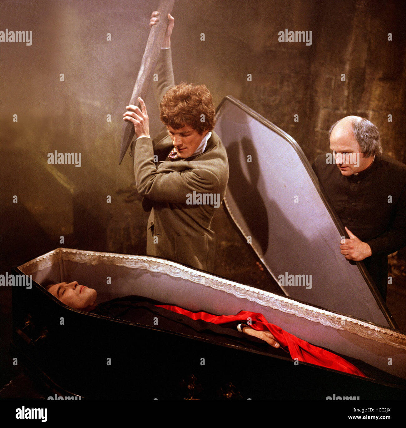 DRACULA HAS RISEN FROM THE GRAVE, Christopher Lee (in coffin), Barry ...