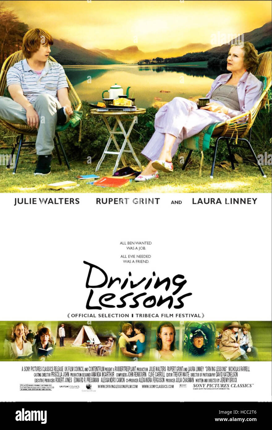 DRIVING LESSONS, US poster art, top, from left: Rupert Grint, Julie ...
