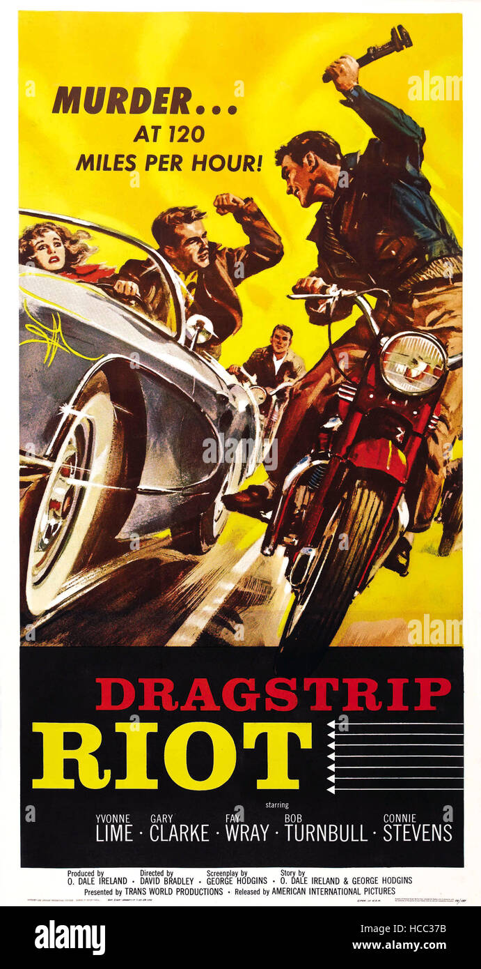 DRAGSTRIP RIOT, US poster art, 1958 Stock Photo - Alamy