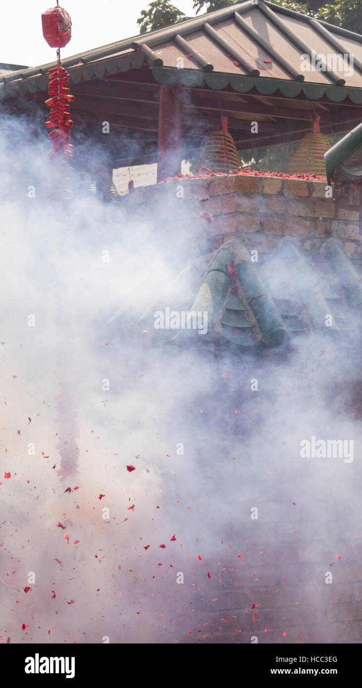 Burning firecrackers hi-res stock photography and images - Alamy