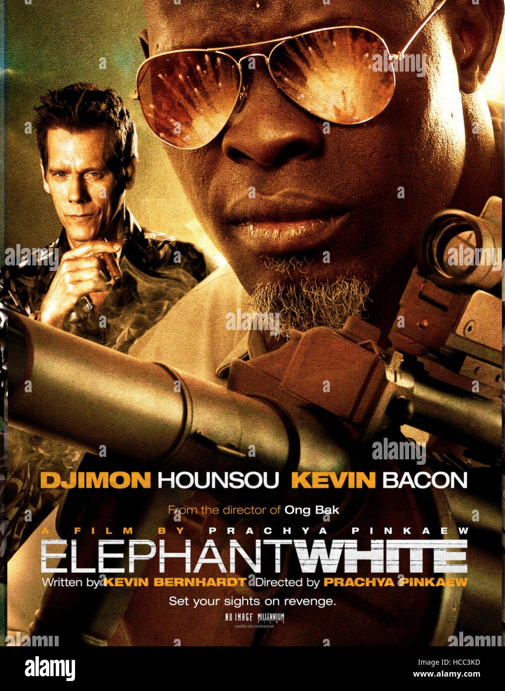 ELEPHANT WHITE, US poster art, from left: Kevin Bacon, Djimon Hounsou ...
