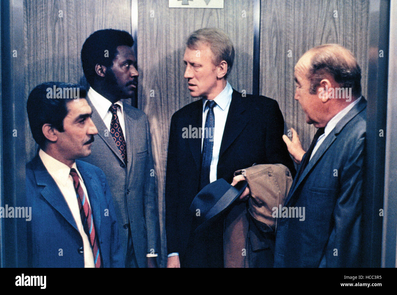 EMBASSY, rear from left: Richard Roundtree, Max von Sydow, Broderick ...