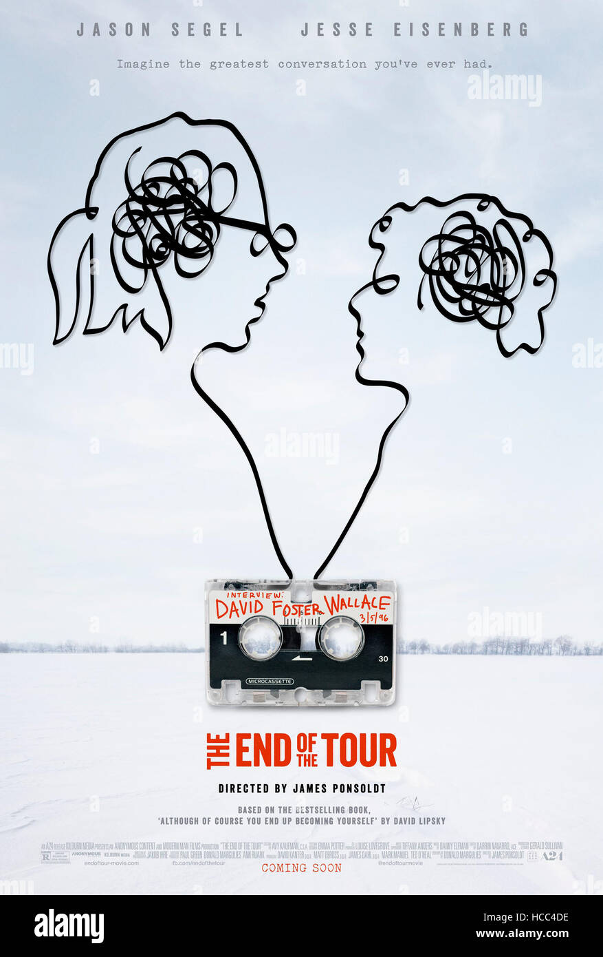 THE END OF THE TOUR, US poster, 2015. ©Universal/Courtesy Everett ...