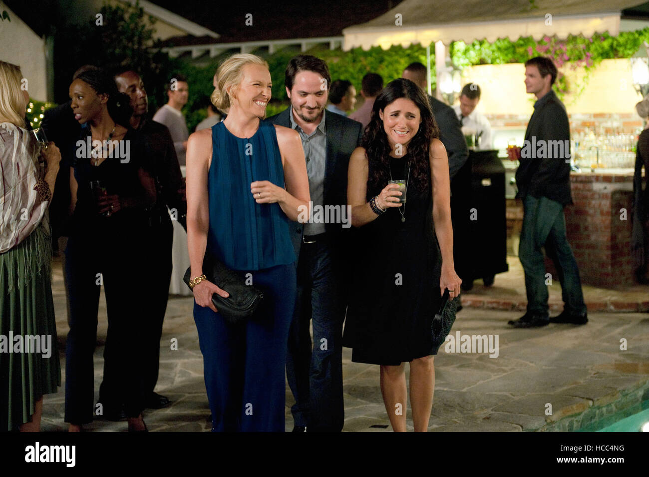 ENOUGH SAID, from left: Toni Collette, Ben Falcone, Julia Louis-Dreyfus ...