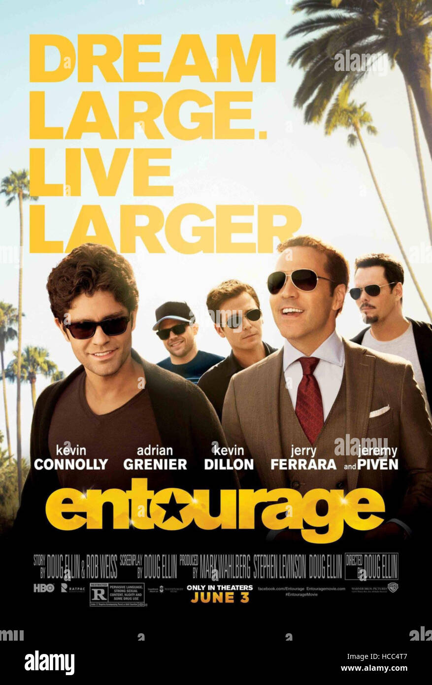 ENTOURAGE, US poster, from left: Adrian Grenier, Jerry Ferrara, Kevin ...