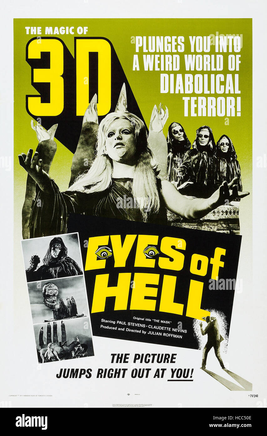 EYES OF HELL, (aka THE MASK), Canadian poster art, 1961 Stock Photo - Alamy