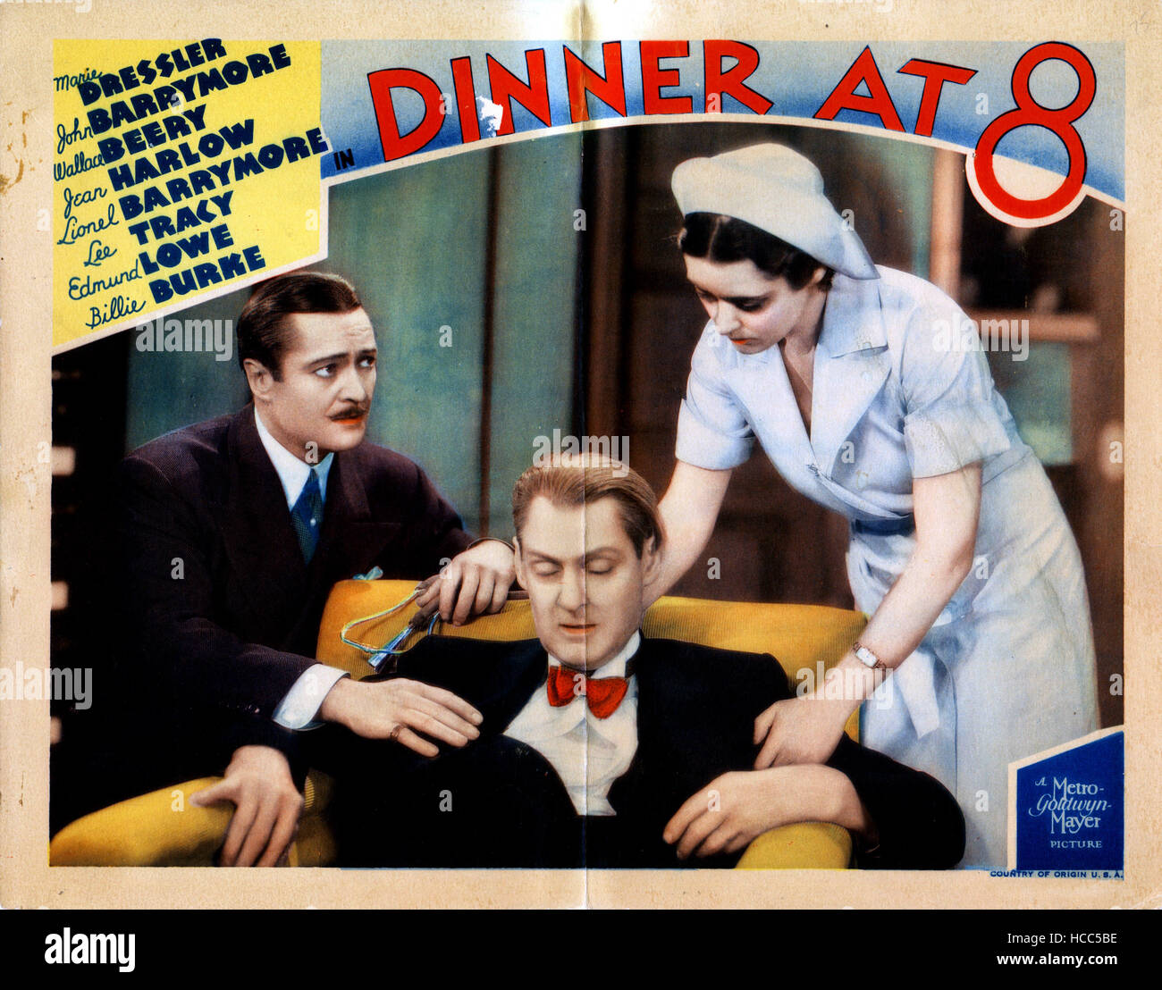 DINNER AT EIGHT, (aka DINNER AT 8), from left, Edmund Lowe, Lionel ...