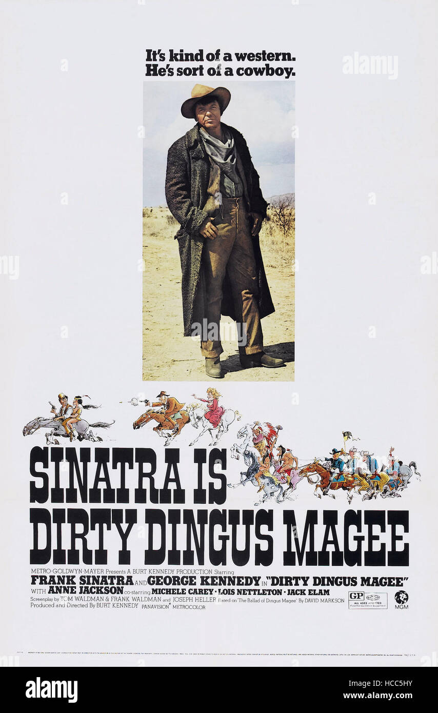 DIRTY DINGUS MAGEE, US poster art, Frank Sinatra, 1970 Stock Photo - Alamy