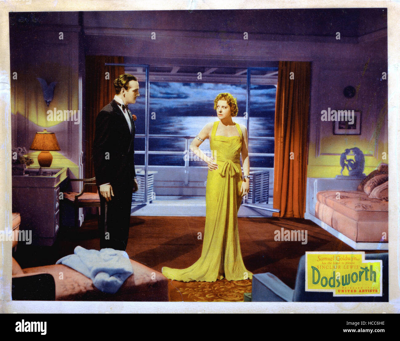 DODSWORTH, lobbycard, from left, David Niven, Ruth Chatterton, 1936 ...