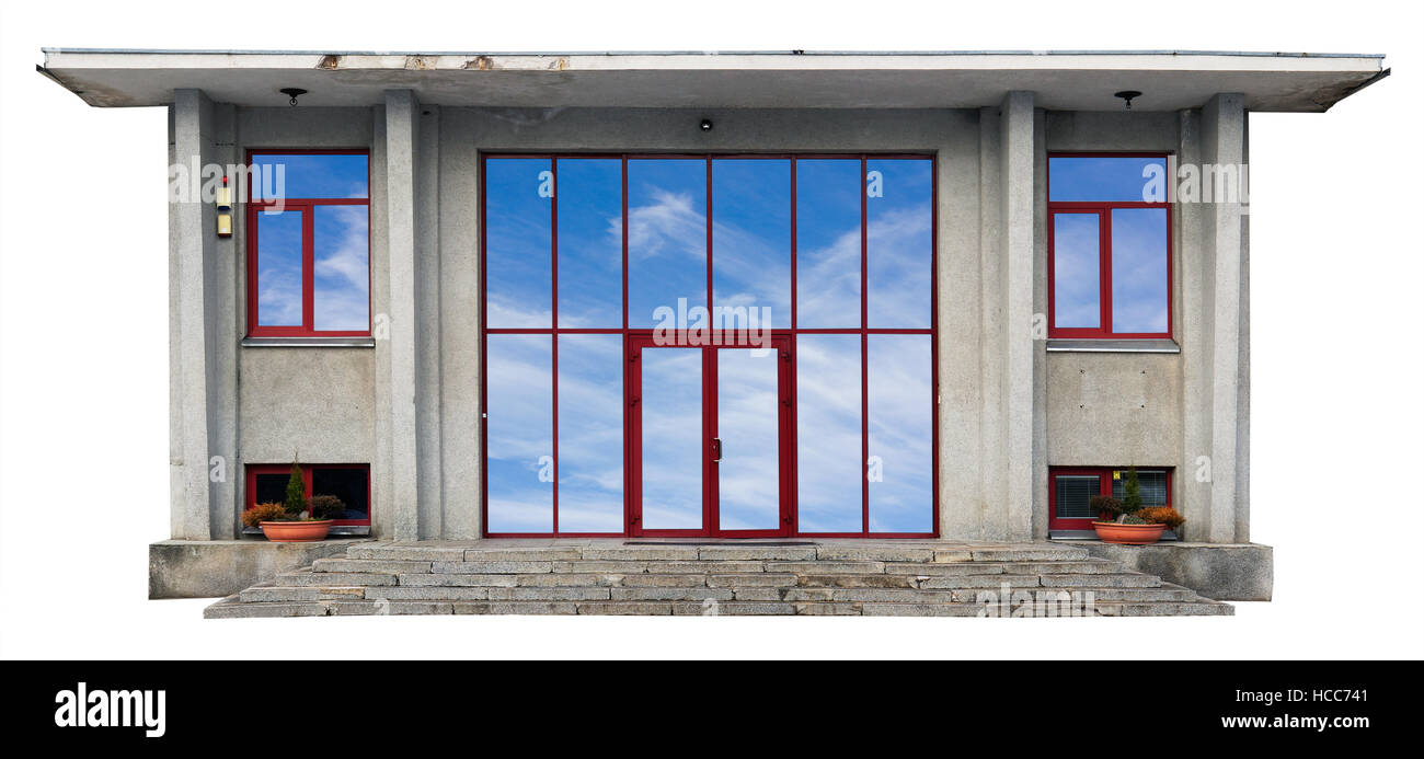 Blue facade building in Cut Out Stock Images & Pictures - Alamy