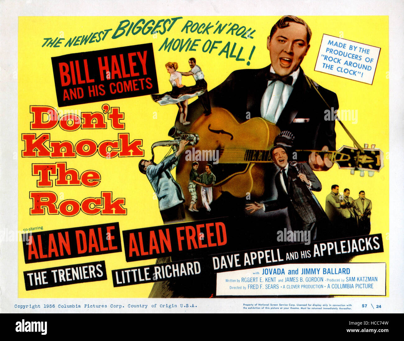 DON'T KNOCK THE ROCK, Bill Haley, Alan Dale, 1956 Stock Photo - Alamy