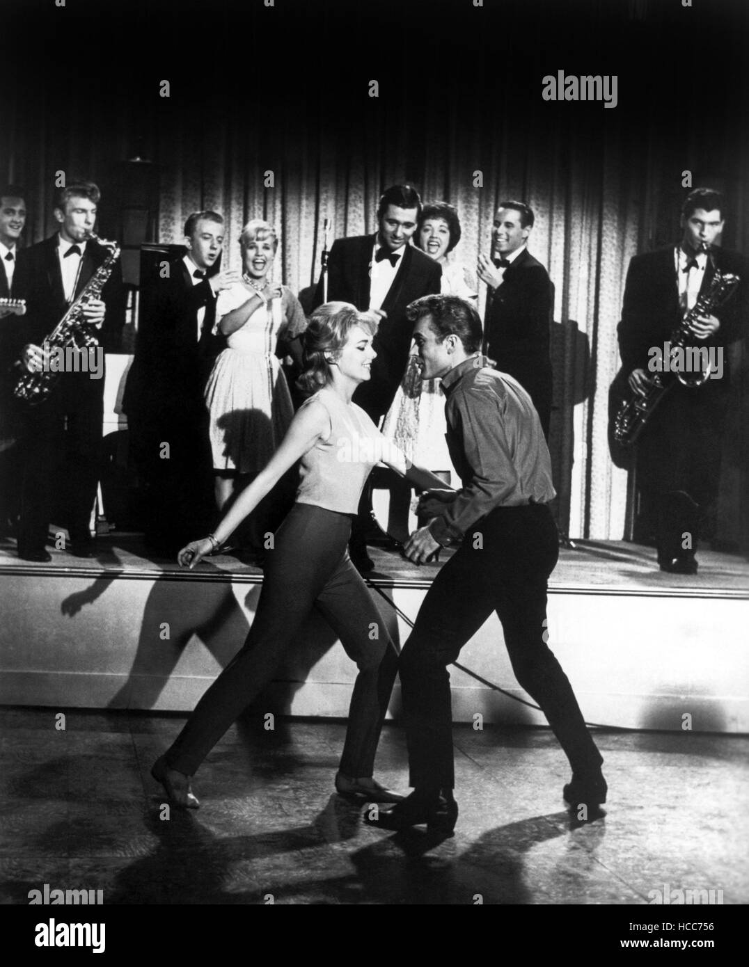 DON'T KNOCK THE TWIST, forefront from left: Georgine Darcy, Stephen ...
