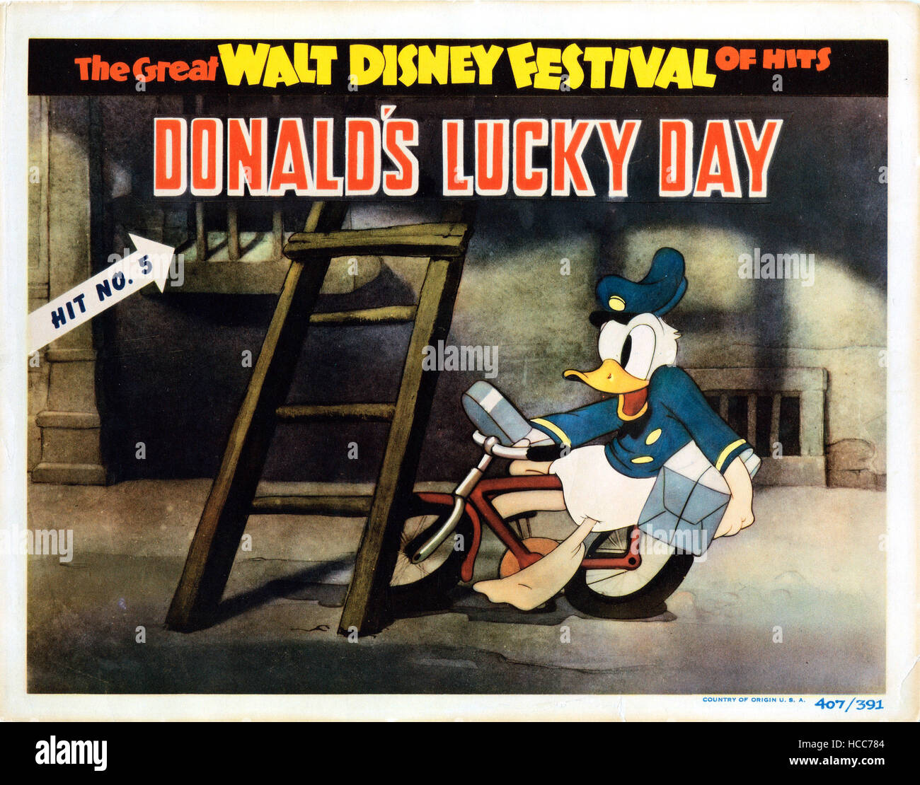 DONALD'S LUCKY DAY, title card, Donald Duck, 1939 Stock Photo - Alamy