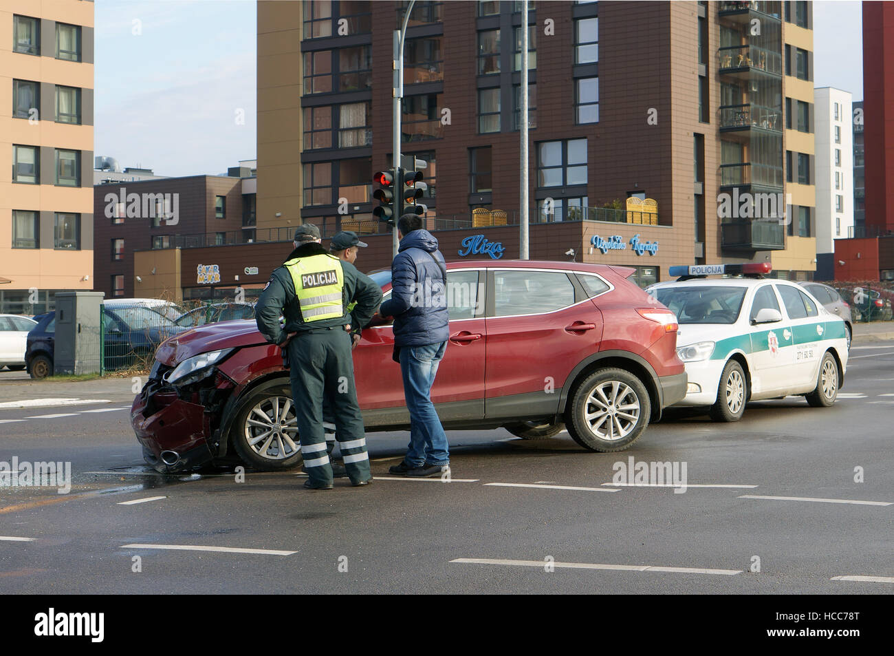 Police traffic accident investigation hi-res stock photography and ...