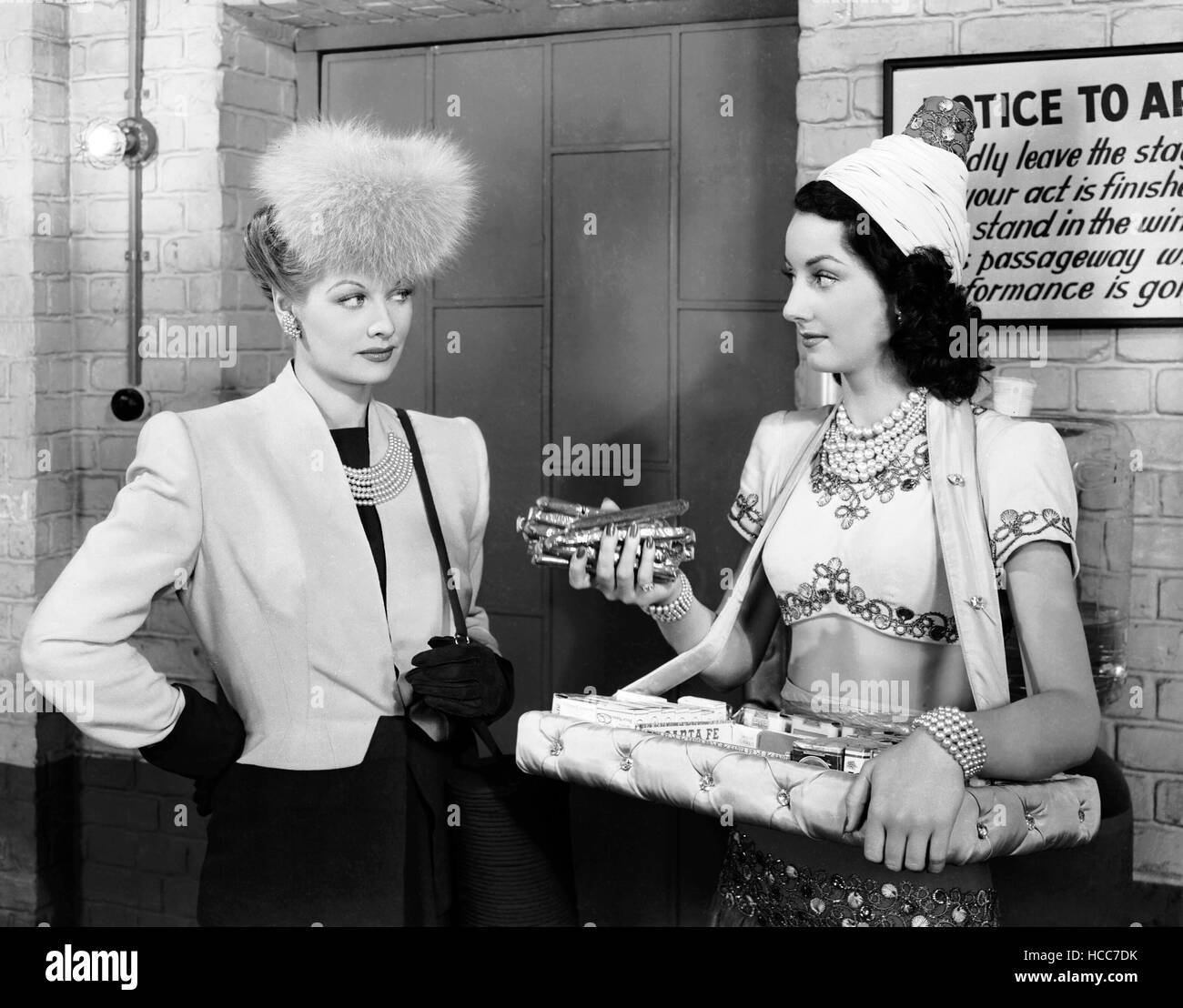 DU BARRY WAS A LADY, Lucille Ball, Virginia O'Brien, 1943 Stock Photo ...