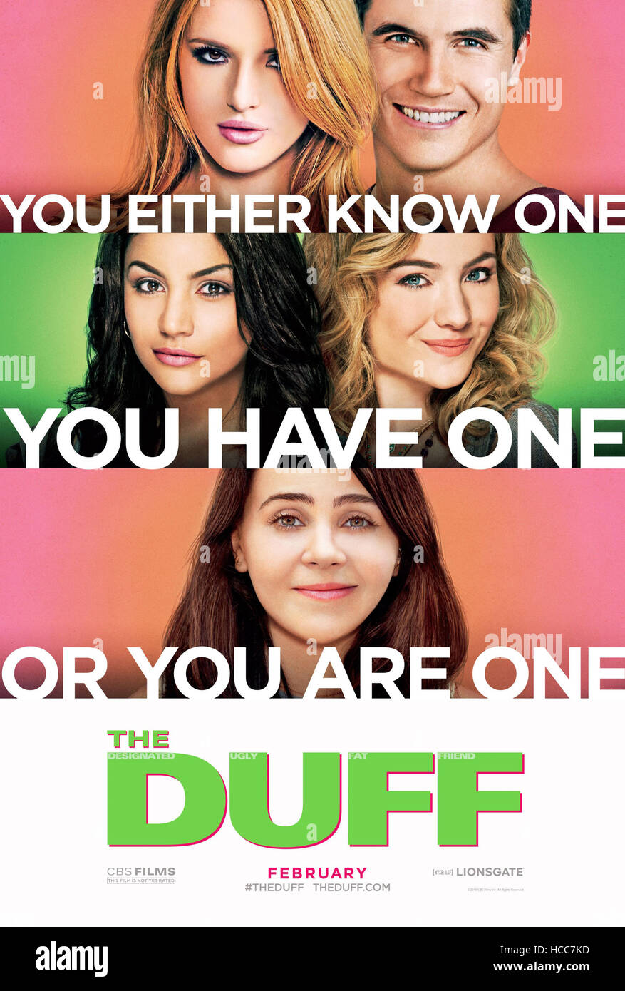 THE DUFF, US poster, clockwise from top left: Bella Thorne, Robbie ...