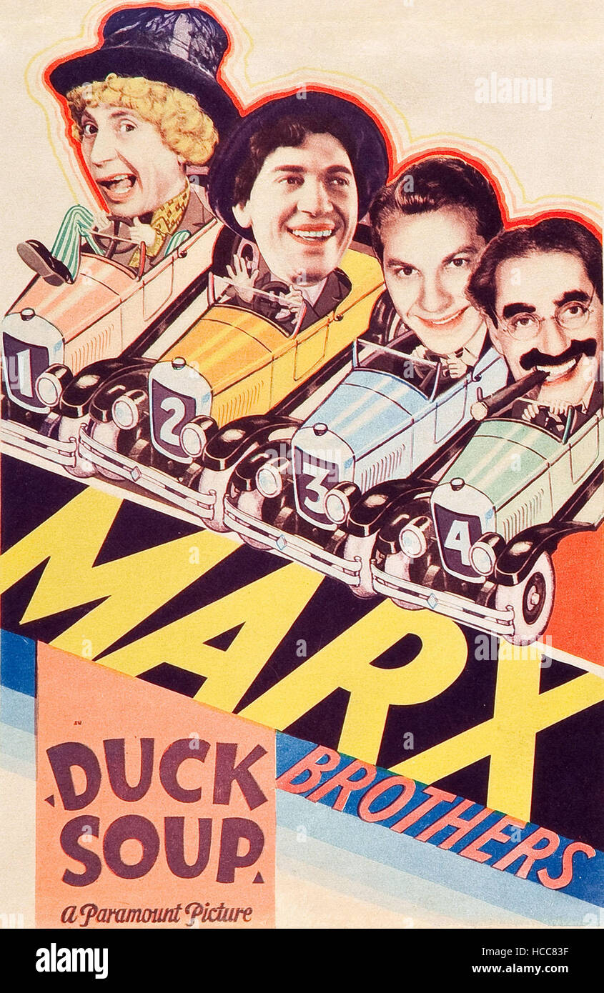 DUCK SOUP, The Marx Brothers, l-r: Harpo Marx, Chico Marx,Zeppo Marx ...