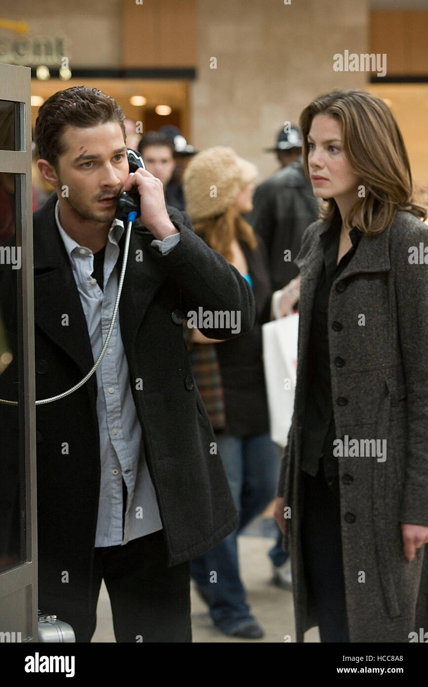 EAGLE EYE, foreground from left: Shia LaBeouf, Michelle Monaghan, 2008 ...