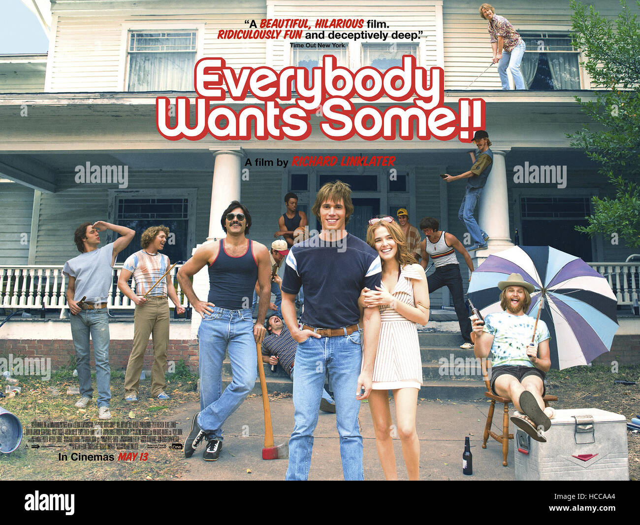 EVERYBODY WANTS SOME!!, British poster, top right: Austin Amelio ...